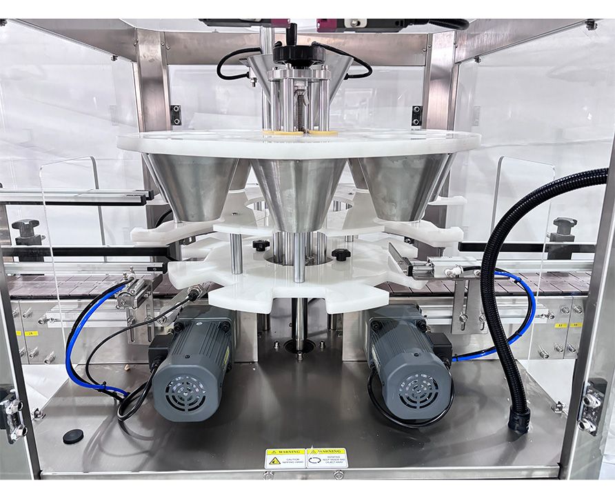 Rotary Turntable Feeding Machine with Cover,Dust-Proof Rotary Feeder ...